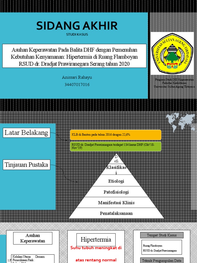 Contoh PPT Sidang Akhir KTI - DHF (Hipertermia) | PDF