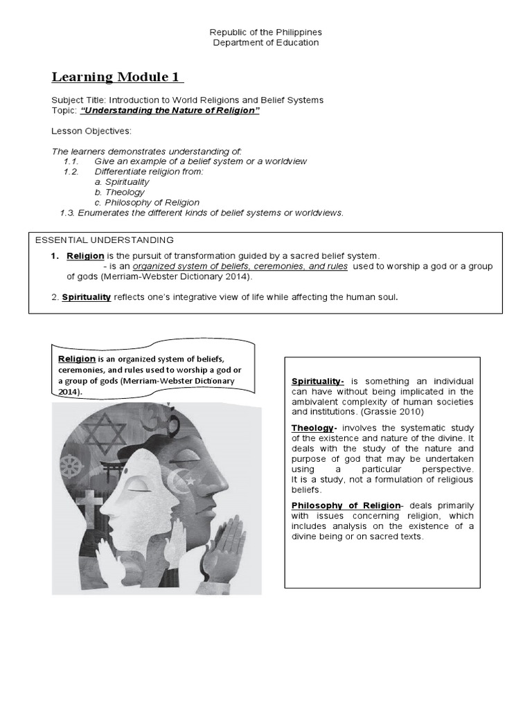 Module-1 - Intro. To World Religion | PDF | Monotheism | God