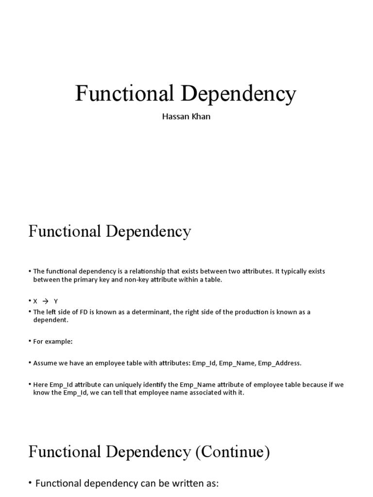 Understanding Functional Dependency and Normalization | PDF | Data Model | Information Retrieval