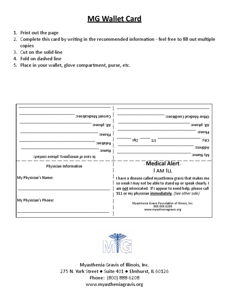 Wallet Card | PDF | Health Care | Clinical Medicine