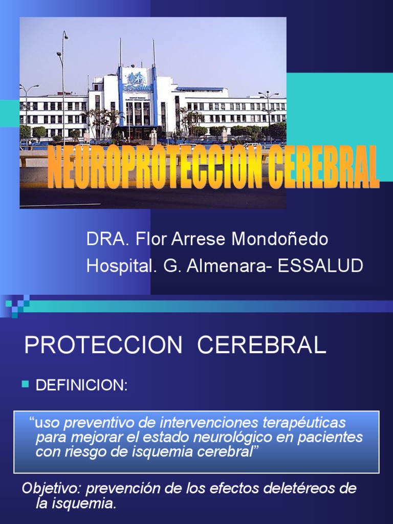 Neuroproteccion Cerebral | PDF | Isquemia | Choque (circulatorio)