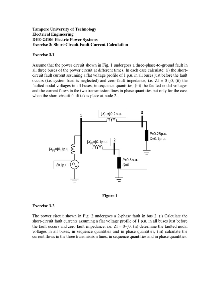 Exercise Short Circuit Analysis 2020 | PDF | Electrical Impedance ...