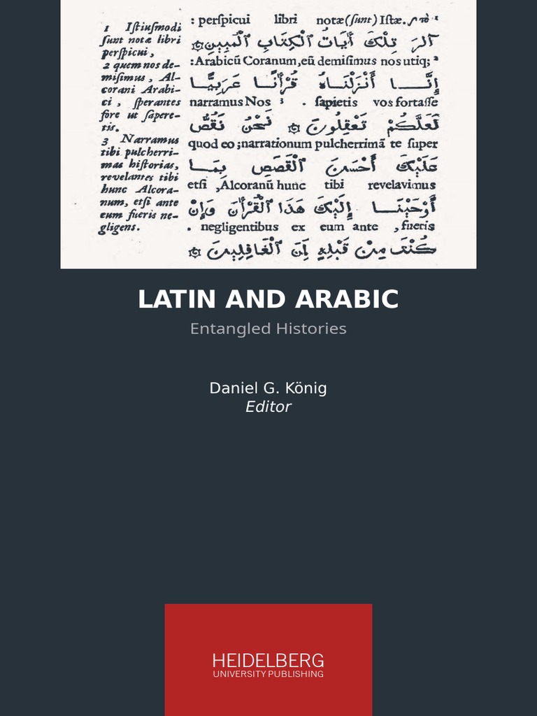 Latin and Arabic: Entangled Histories | PDF | Arabic | Linguistics