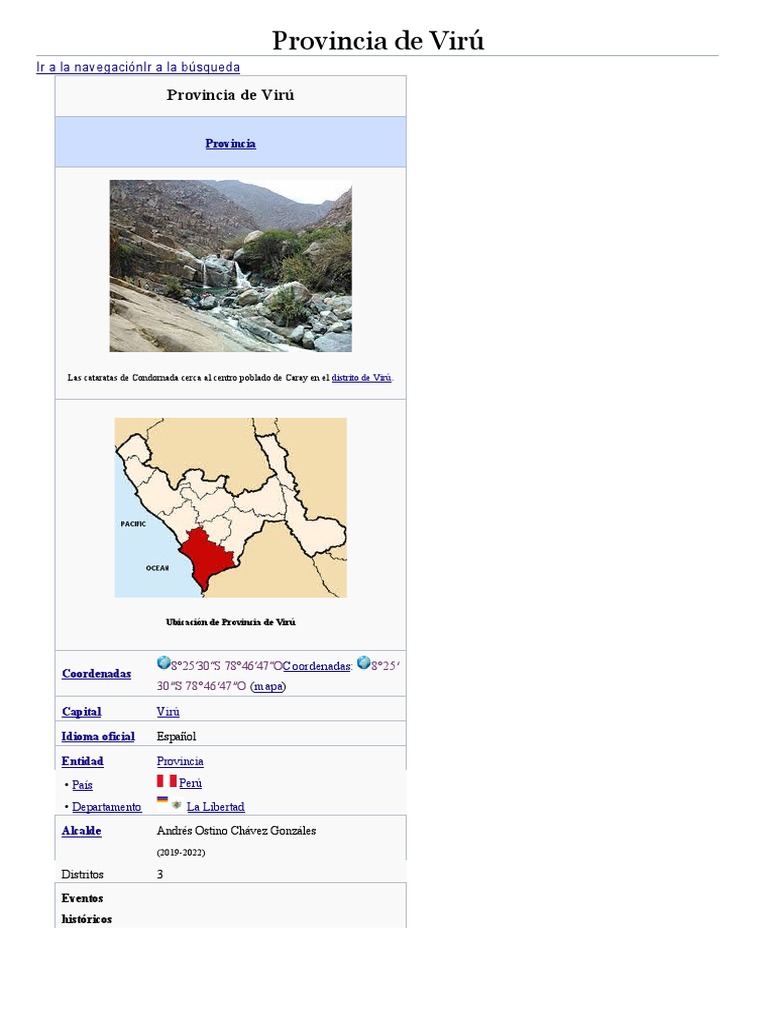 Provincia de Virú | PDF | Geografía Física | Ciencias de la Tierra