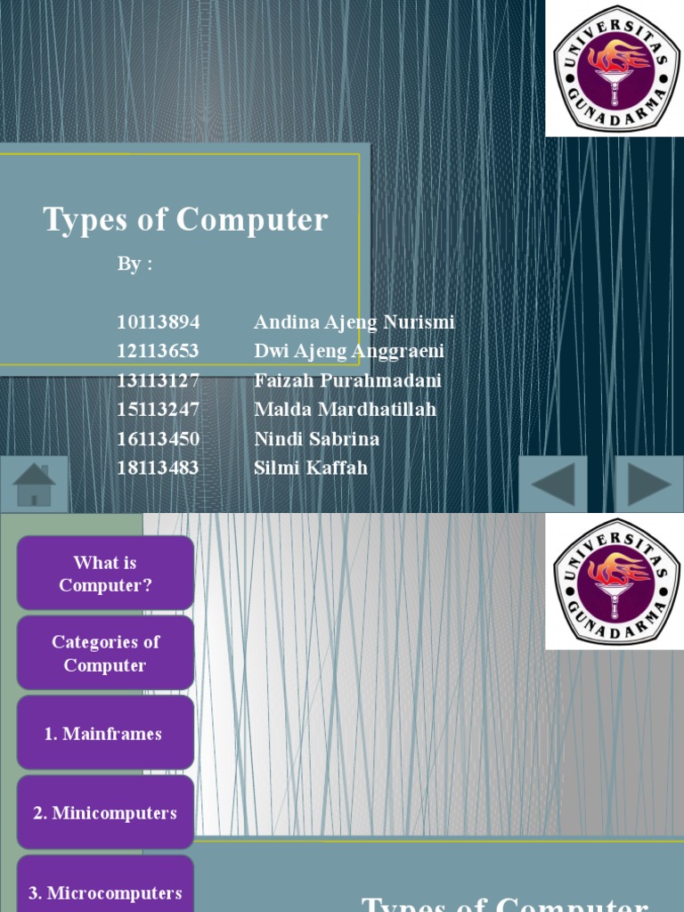 Types of Computer | PDF | Microcomputers | Personal Computers