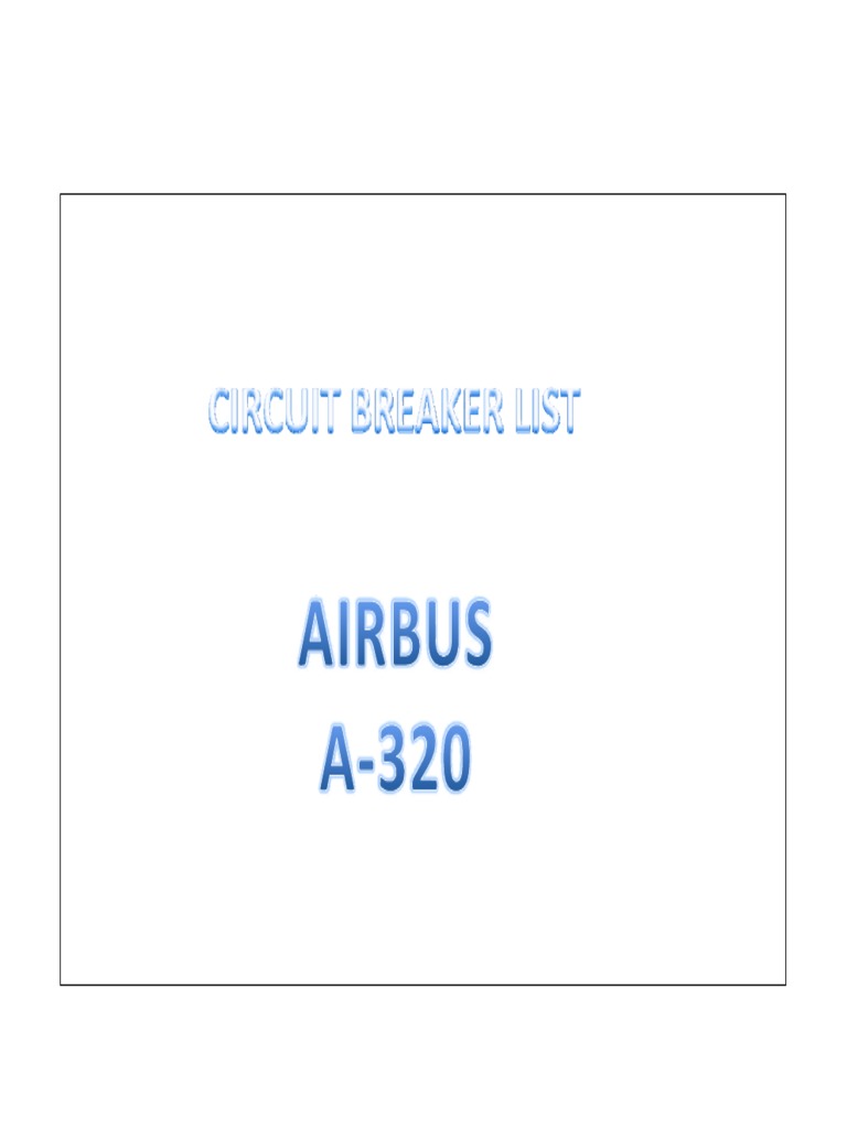 CB Location A320 PDF | PDF | Vehicle Parts | Aviation