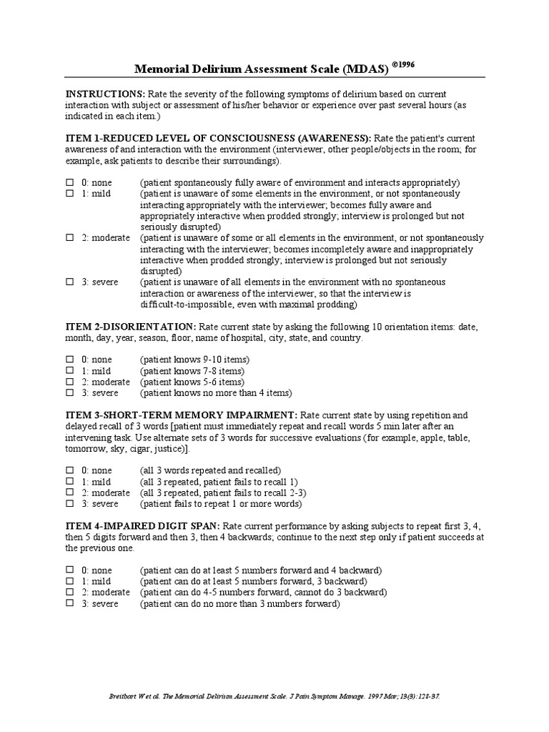 Instrument Tools Mdas | PDF | Sleep | Attention Deficit Hyperactivity ...