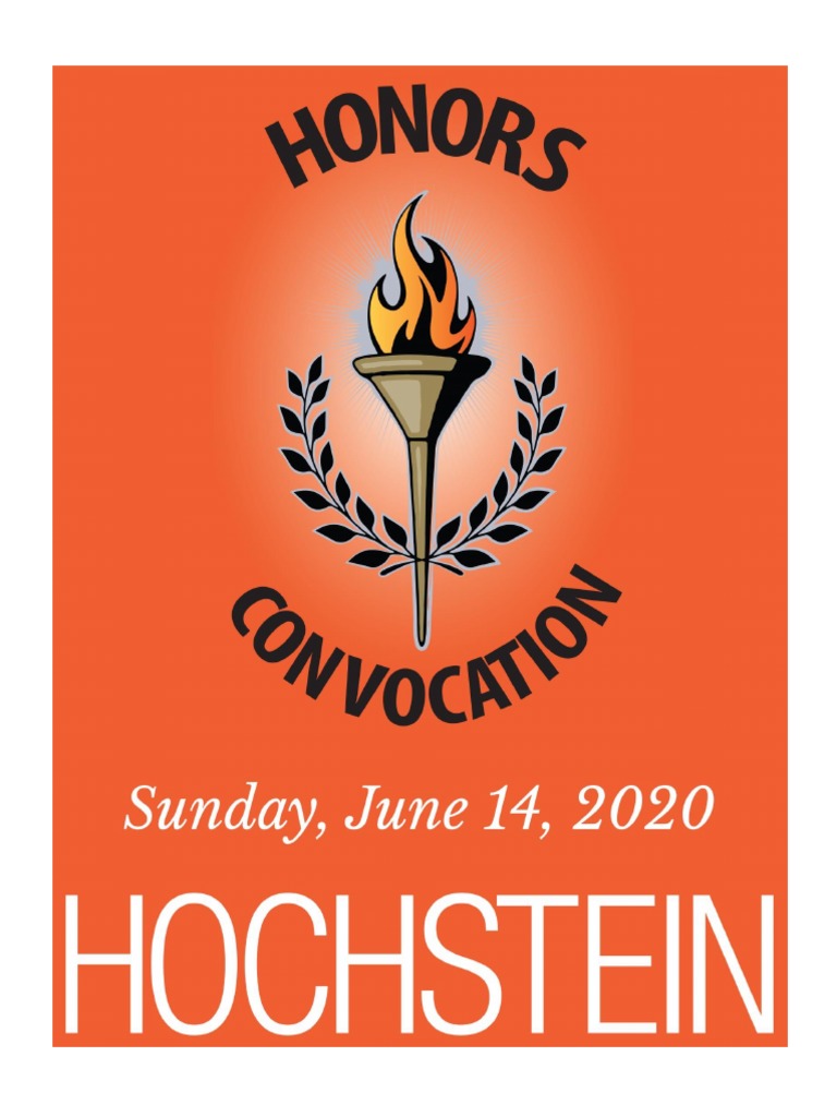 Hochstein Honors Convocation Program | PDF | Orchestras | Cello