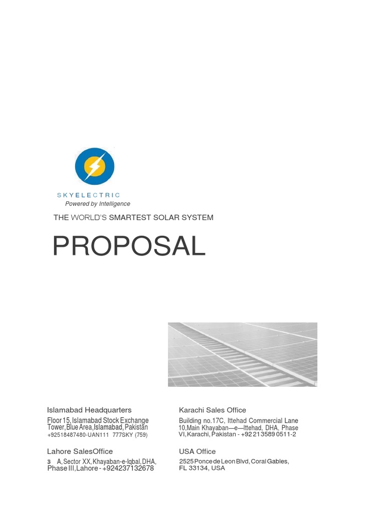 Solar Proposal For Mr. Nayyer Hussain (New) PDF | PDF | Solar Power ...