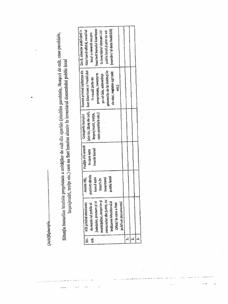 Model Tabel de Completat | PDF