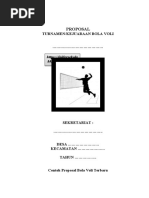 Contoh Proposal Turnamen Bola Volly Lengkap | PDF | Olahraga & Rekreasi
