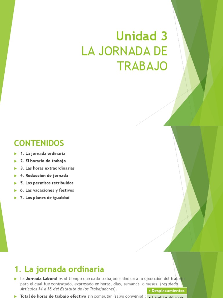 Tema3 FOL JornadaDeTrabajo | PDF | Tiempo de trabajo | Salario