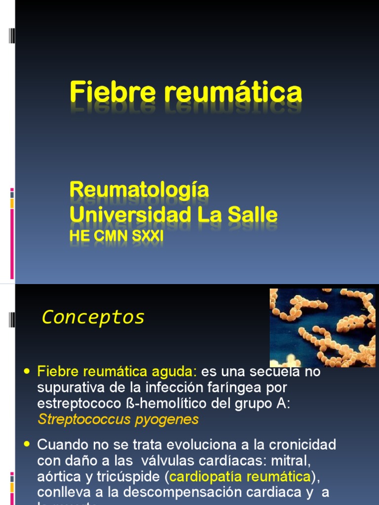 Fiebre Reumática | PDF | Estreptococo | Artritis Reumatoide