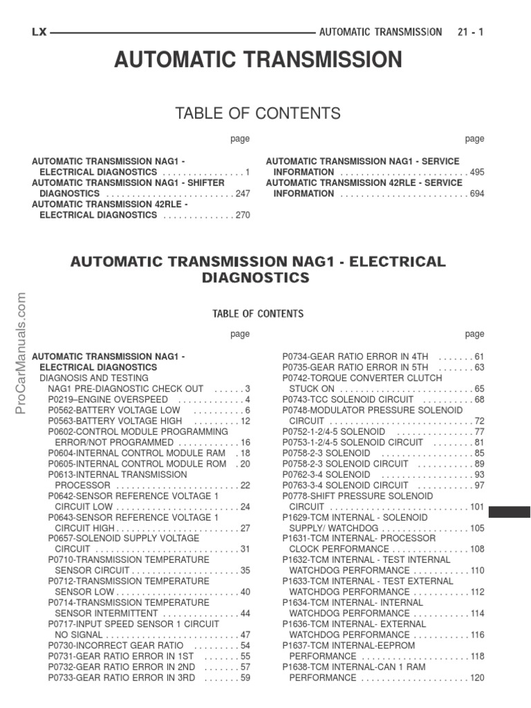 21-Automatic-Transmission 300c | PDF | Voltage | Transmission (Mechanics)