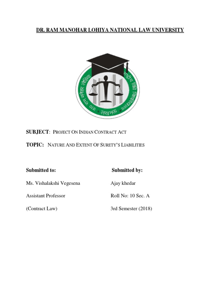 Contracts Final Draft | PDF | Guarantee | Surety