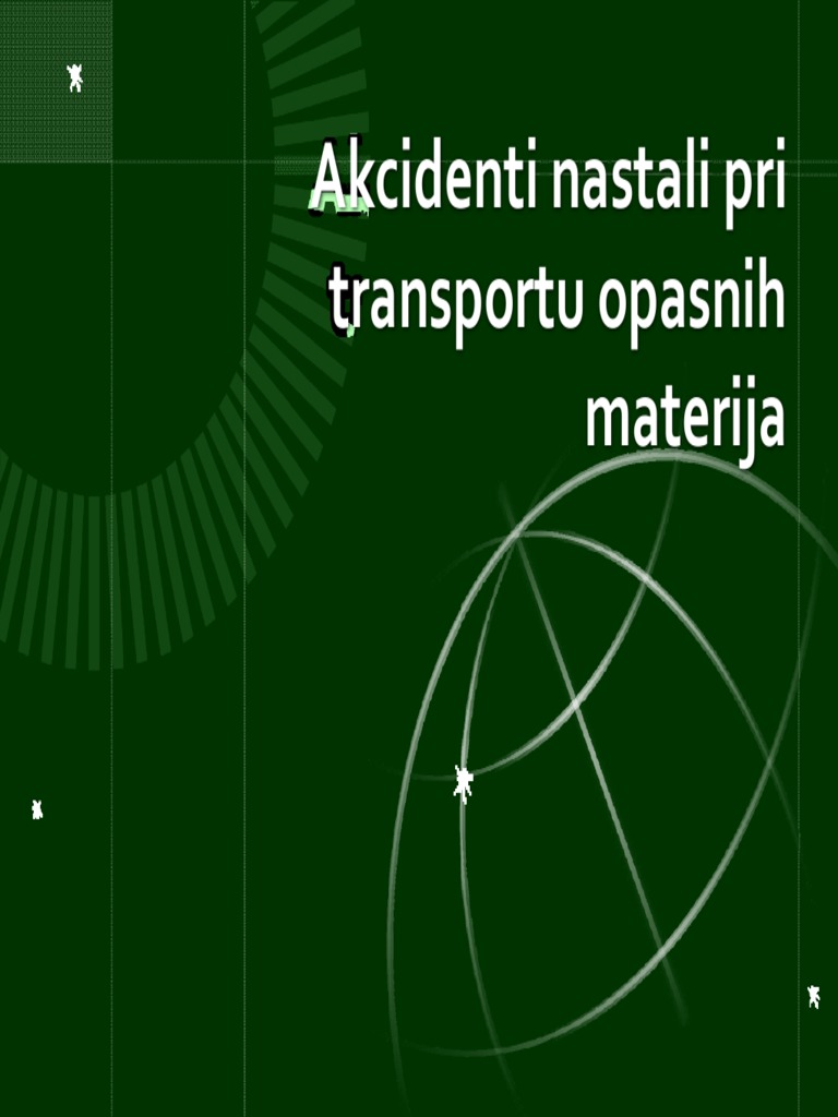 Akcidenti Pri Transportu Opasnih Materija PDF | PDF