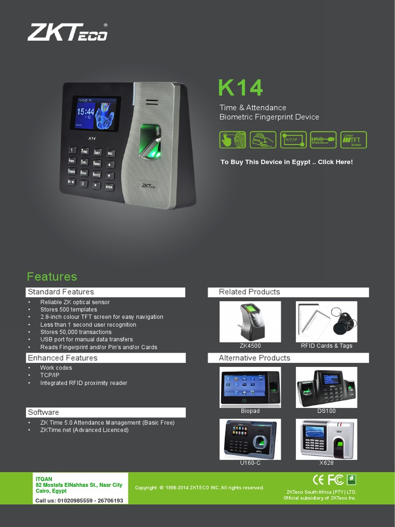 ZK k14 Manual | PDF