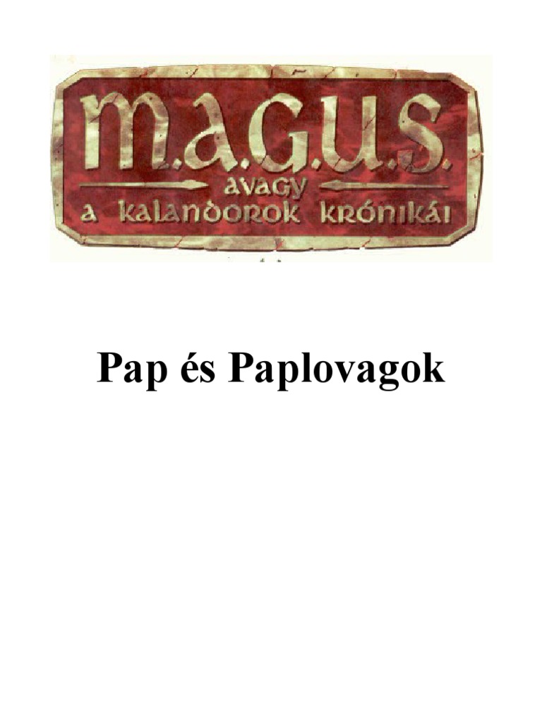 Papok, Paplovagok | PDF
