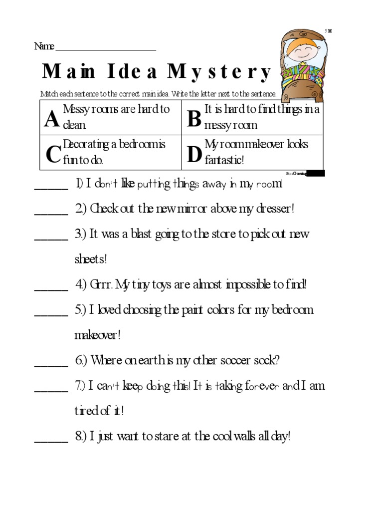 Main Idea Mystery | PDF