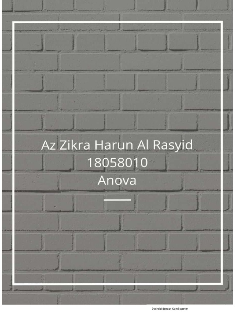 Anova Az Zikra PDF | PDF