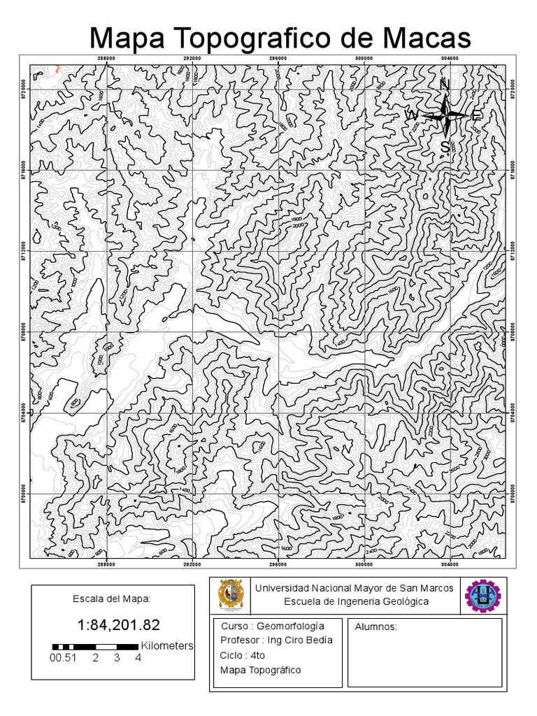 Mapa Topográfico de Macas, Ecuador | PDF | Science | Ciencias Naturales