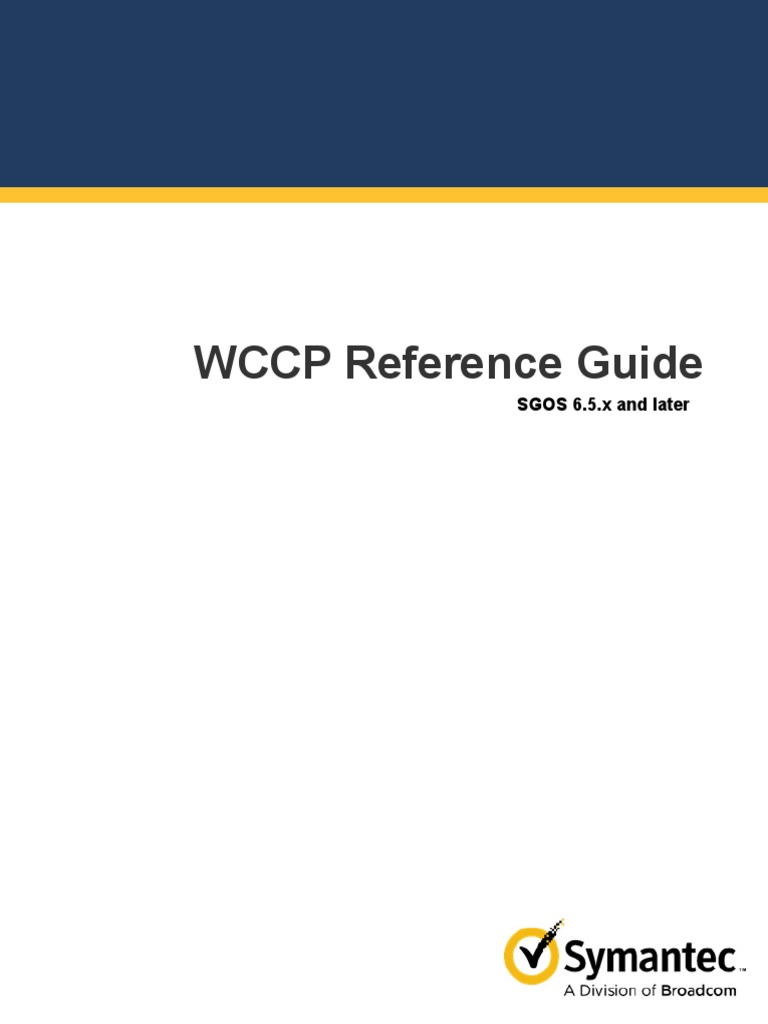 WCCP Ref Guide | PDF | Router (Computing) | Internet Protocols