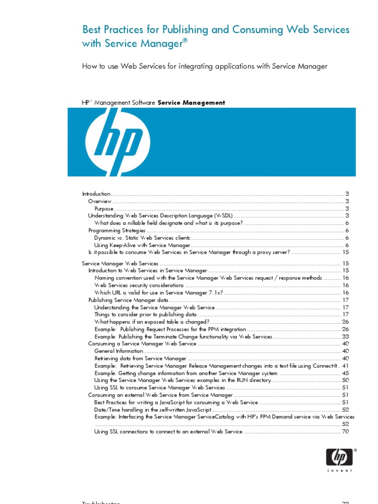 SM Web Services Best Practices | PDF | Web Service | Hypertext Transfer ...