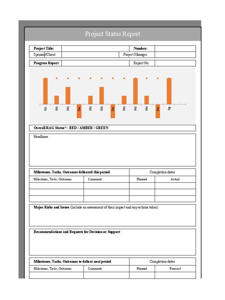 Project Status Report Template Excel | PDF | Microsoft Excel | Computing