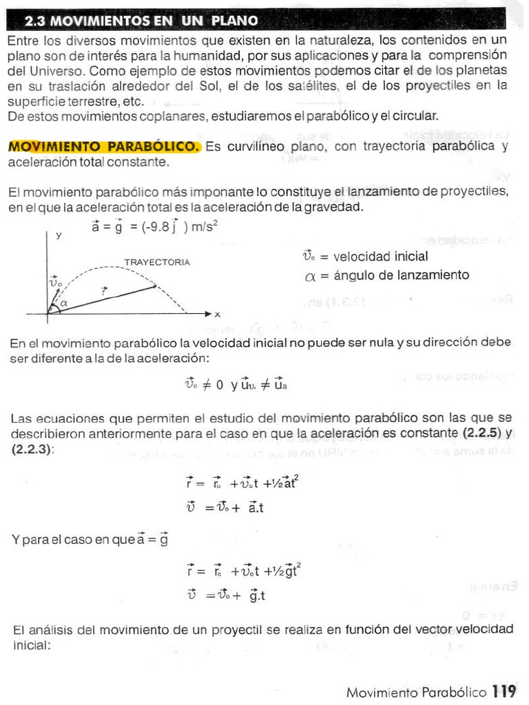 Tema 3. Cinemática II - Teoría - VZ | PDF