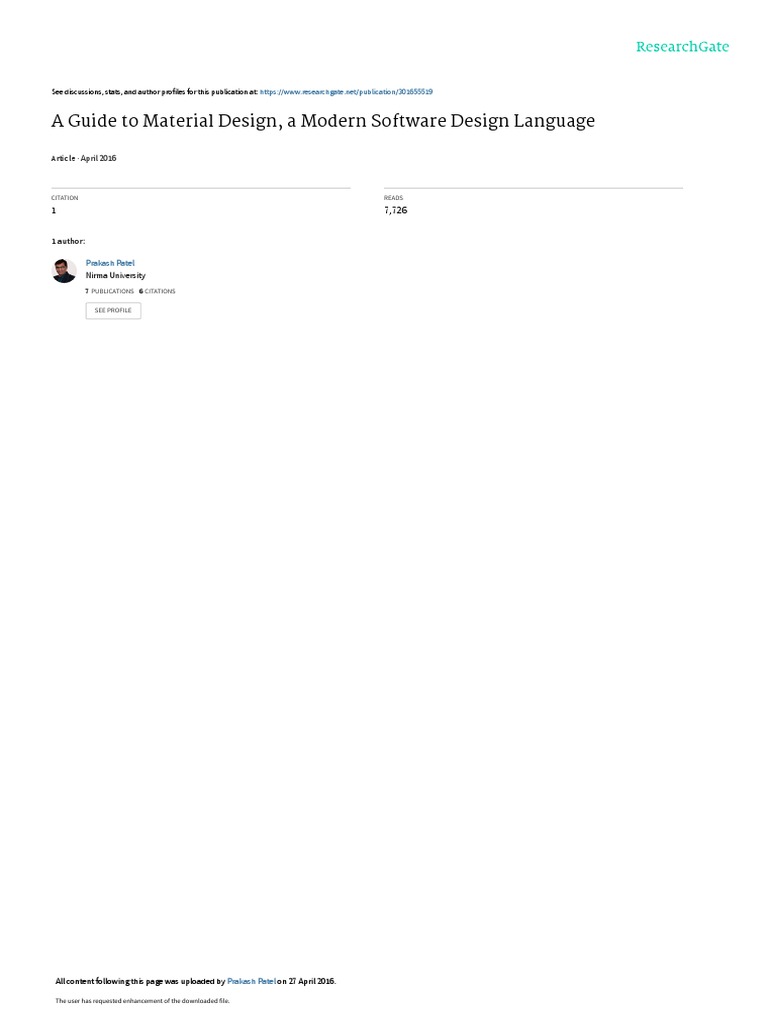Guide to Material Design Principles | PDF | Graphical User Interfaces ...