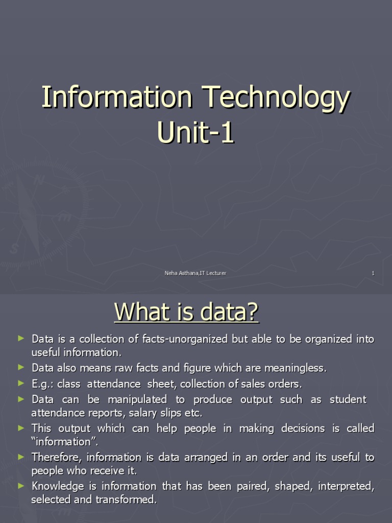Understanding Data in Information Technology | PDF | Data | Information