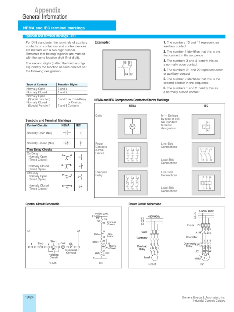 NEMA and IEC Terminal Markings | PDF | Switch | Equipment