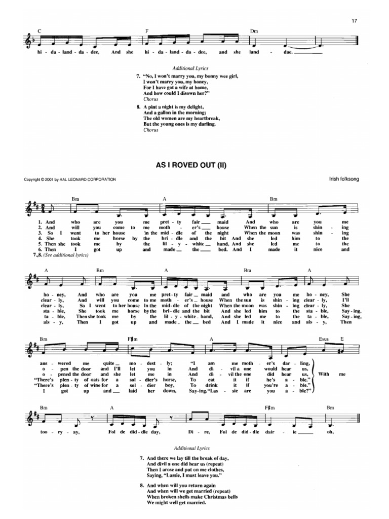 As I Roved Out 2 | PDF