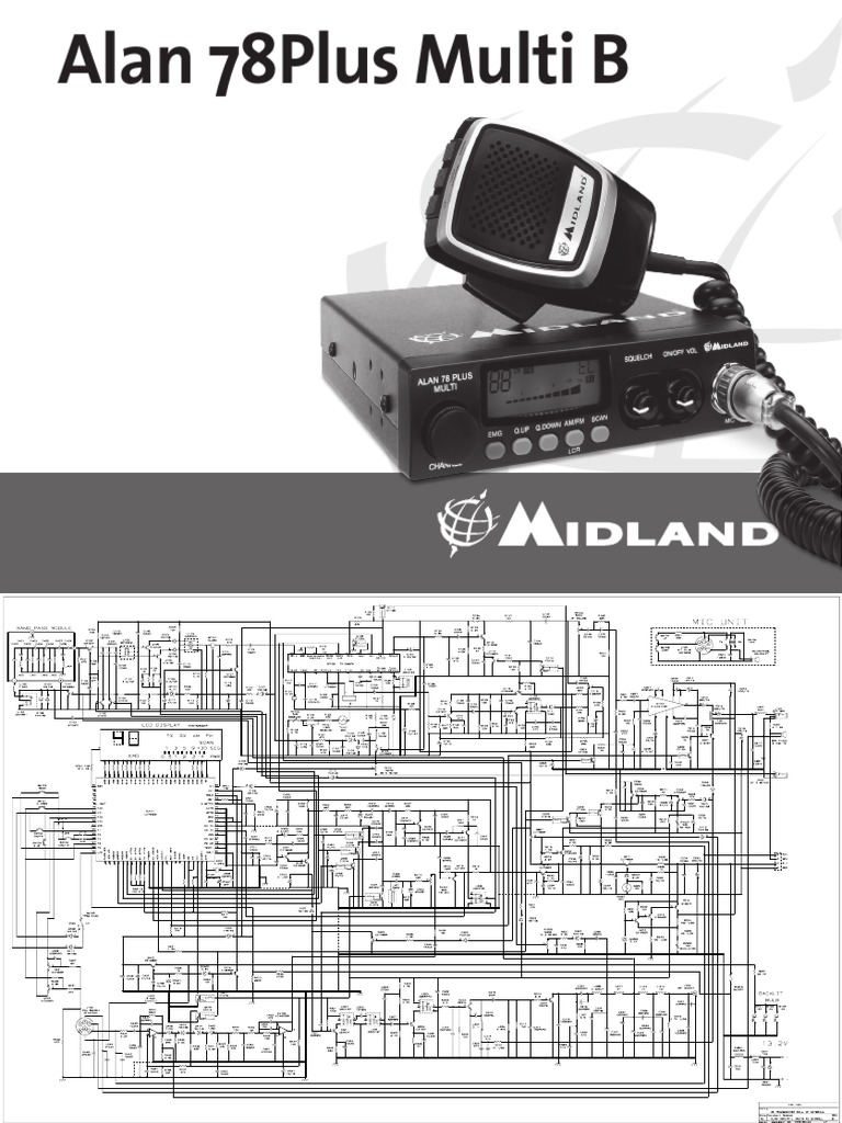 Schema Statie Radio CB Alan 78 Plus Multi | PDF