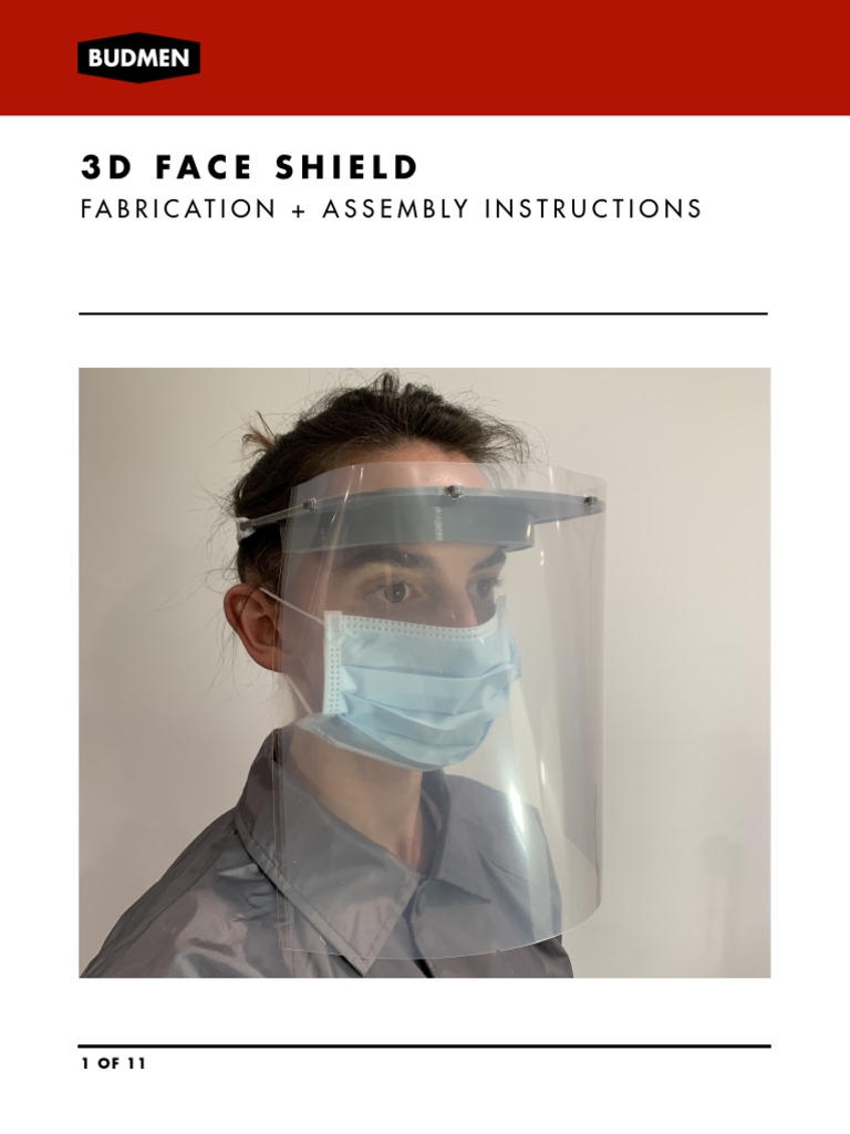 Budmen Face Shield Instructions PDF | PDF | Damages | 3 D Printing