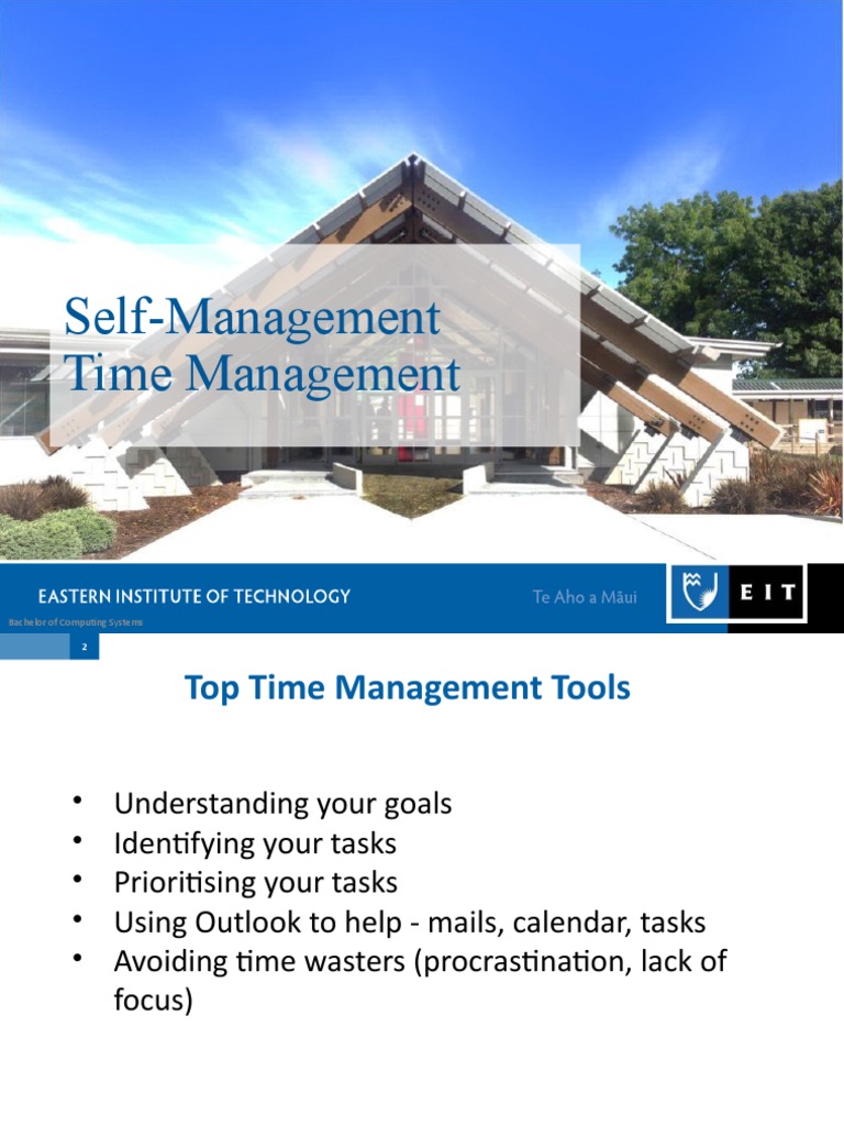 Self-Management Time Management: Bachelor of Computing Systems | PDF ...
