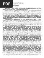 Guest Speaker Introduction Scripts | PDF | Wellness