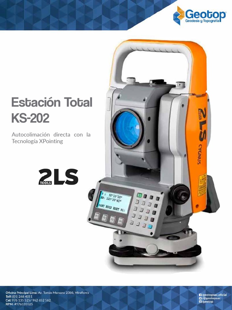 Estacion Total Topcon Cygnus 2ls Geotop | PDF | Agrimensura | Electrónica