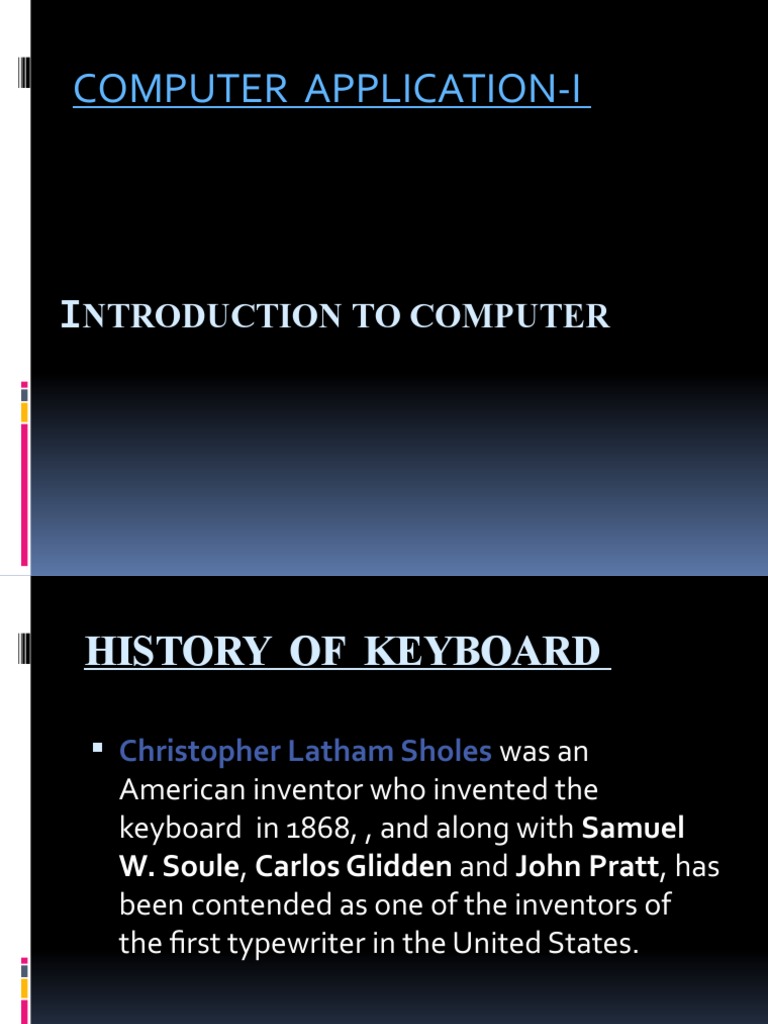 History and Types of Computer Keyboards | PDF