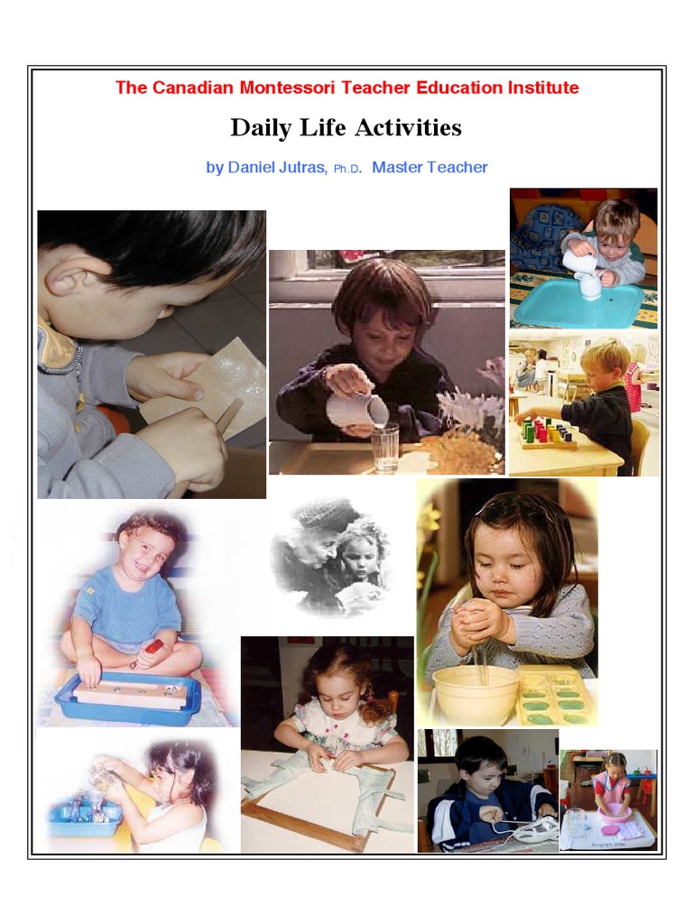 Daily Life Activities Album | PDF | Montessori Education | Screw