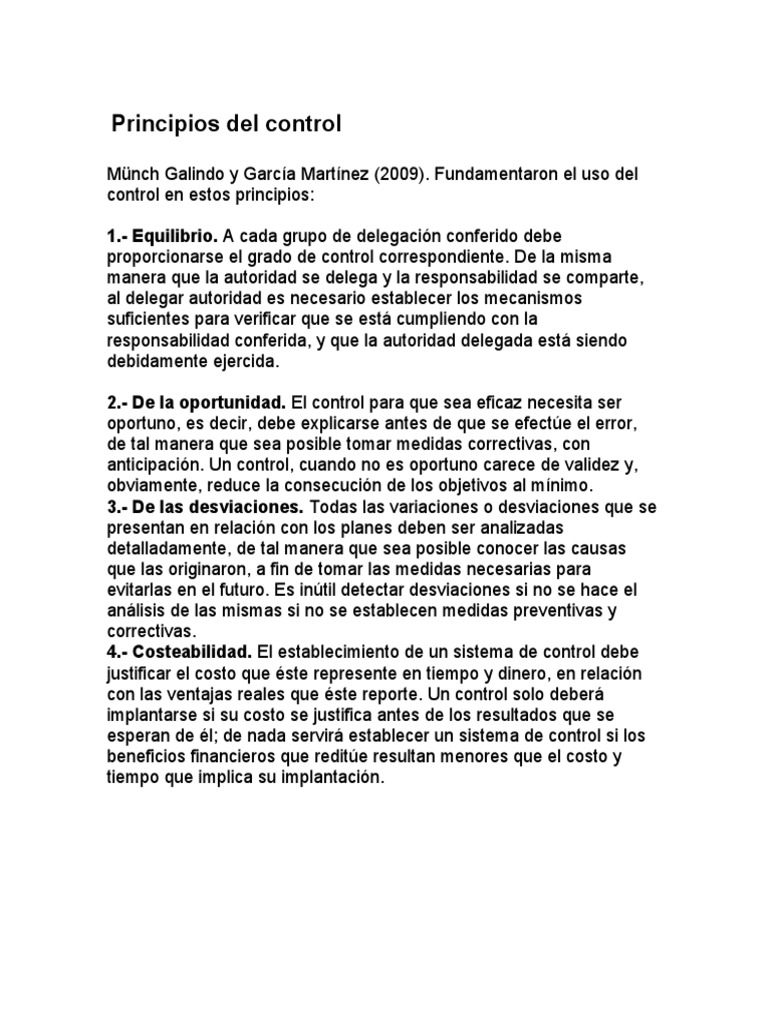 Principios Del Control | PDF | Sistema de control | Science