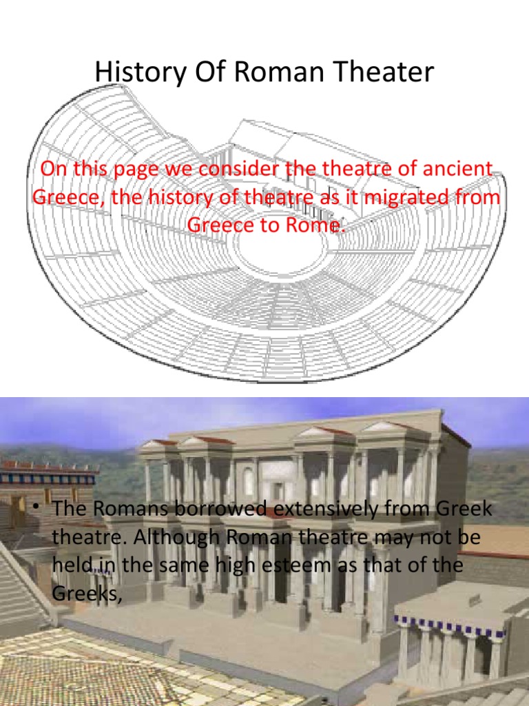 History of Roman Theater | PDF | Tragedy | Theatre