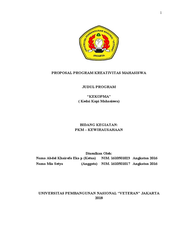 Contoh Proposal Metlit | PDF | Seni | Komputer