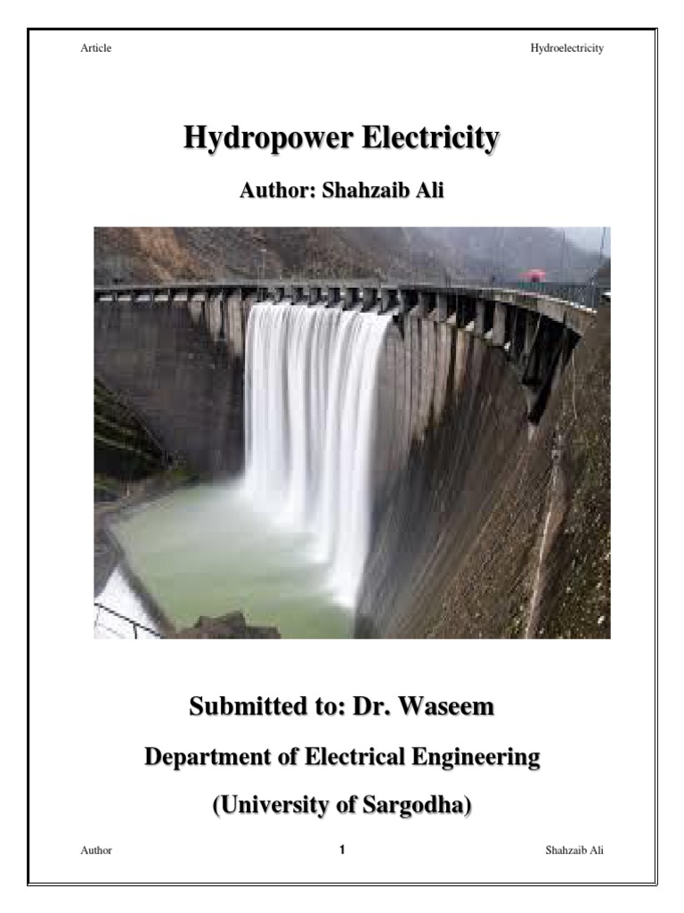 HydroElectri Power | PDF | Hydroelectricity | Energy Development