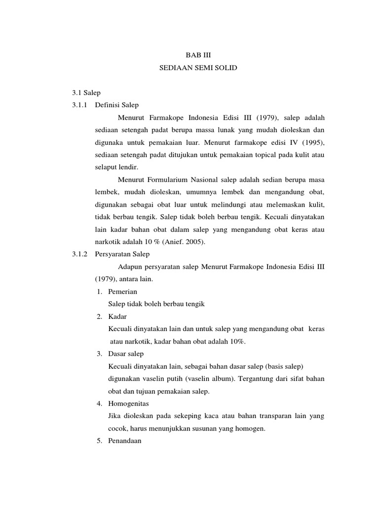 Panduan Lengkap Salep Semi Solid | PDF