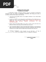 Affidavit of Transfer of Ownership (Electric Meter) | PDF