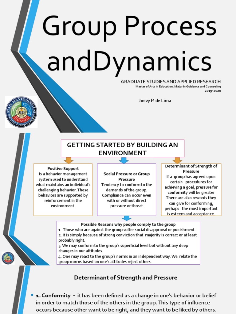 Group Process and Dynamics Powerpoint | PDF | Reinforcement | Obedience ...