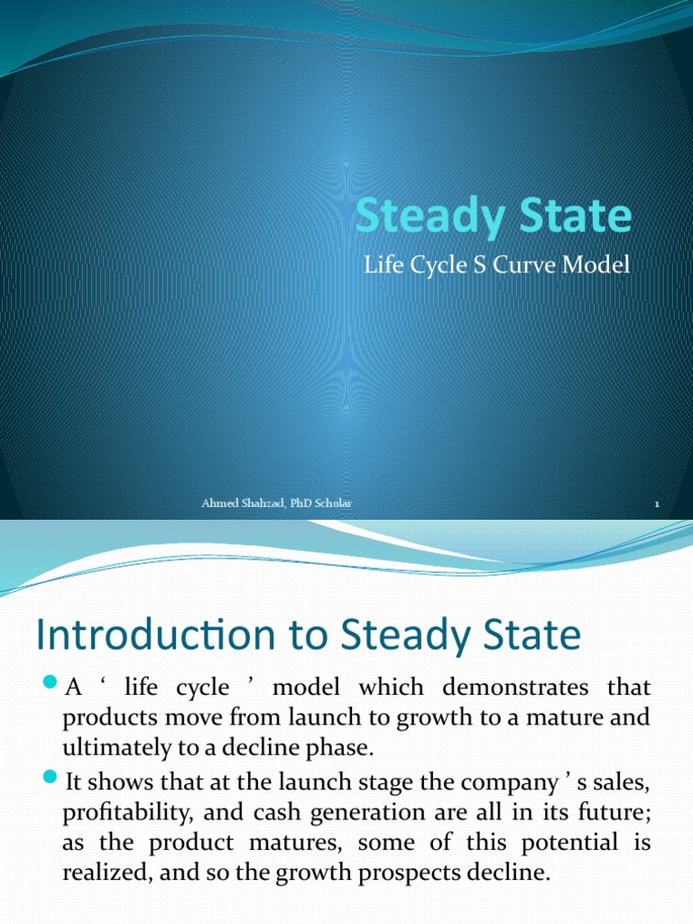 Steady State: Life Cycle S Curve Model | PDF