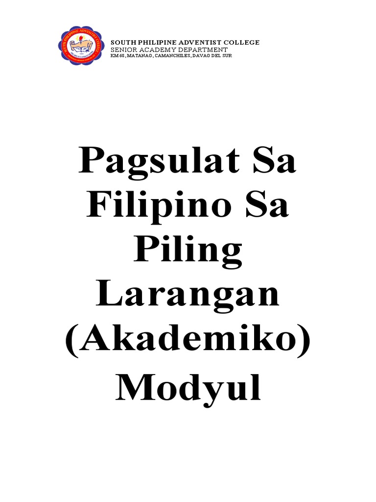 Sample Module (Grade 12) | PDF