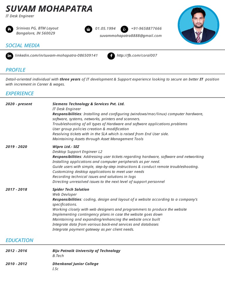 Suvam Mohapatra CV | PDF | Programmer | Websites